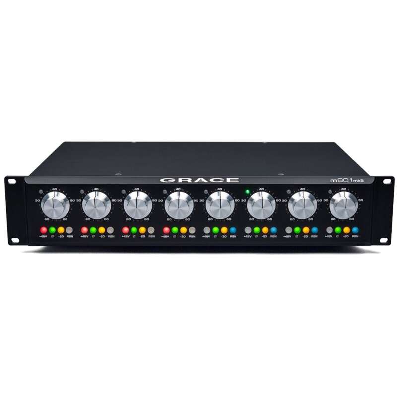 Grace Design m801mk2 High Fidelity Eight Channel Microphone Preamp ...