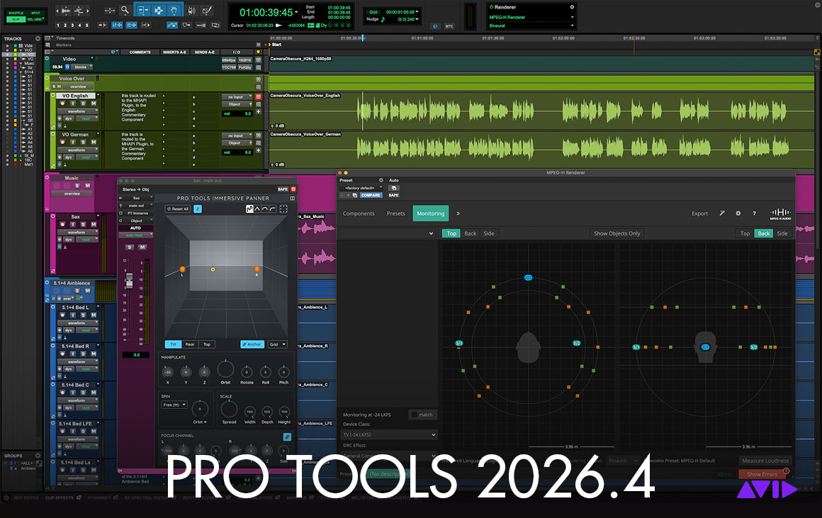 What’s New in Pro Tools 2026.4: Track Pin, Immersive Upgrades & More